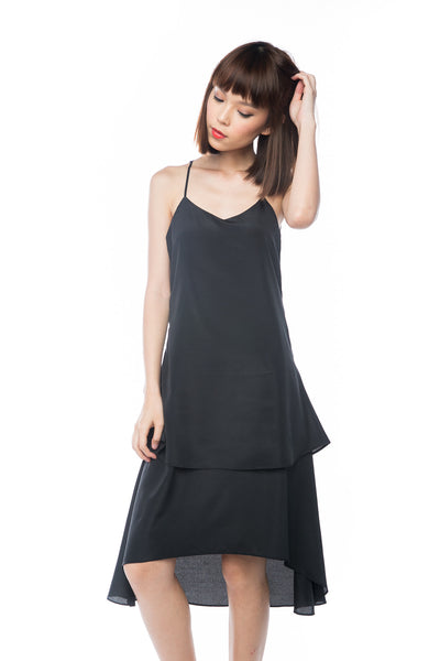 Kane Tier Free Flow Dress in Black – Mint Ooak