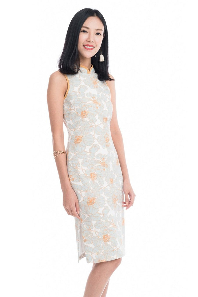 Renne Classic Cheongsam in Cream – Mint Ooak